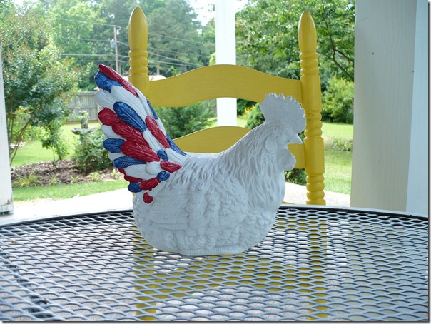 Thrifty Finds & Red White & Blue Chicken - A Cultivated Nest